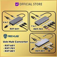 Review Rexus RXT-601 / RXT-701 / RXT 801 USB HUB Converter Card Reader ...