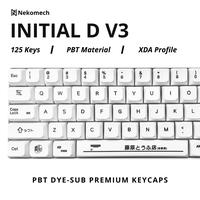 Review Nekomech Initial D V3 Japan Fujiwara Tofu Keycaps - PBT Dye-sub ...