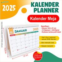Review Kalender Planner 2025 Model Kalender Meja / Kalender Duduk ...