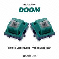 Review KeebFront DOOM Tactile Switch Mechanical Keyboard | Tokopedia