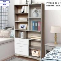 Review RAK BUKU MINIMALIS RAK ARSIP LEMARI KANTOR RAK SERBAGUNA LEMARI ...