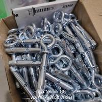 Review eye dynabolt m6x40 mm Kualitas Bagus eye bolt M6 x 40 / eye ...