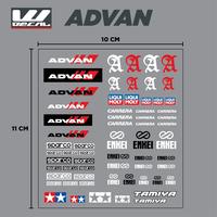 Review Stiker Decal kering tamiya mini4wd putih hitam warna - ADVAN ...