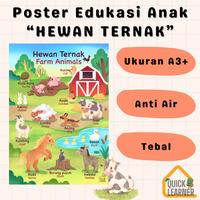 Review Quick Learner Poster Edukasi Anak Belajar Hewan Ternak Untuk ...