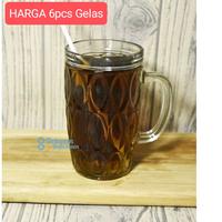 Review [6pcs] GELAS ES TEH KOPI 375ml/ Gelas Cendol Ed Dawet Es Teh ...