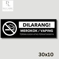 Review Signage Dilarang Merokok Sign Board Akrilik - Akrilik Hitam ...