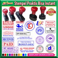 Review Stempel Warna Otomatis Custom Multi Ukuran - BESAR, 5 WARA ...