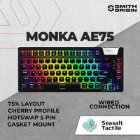 Review MONKA AE75 Wired Gasket Mechanical Keyboard - Black-Seasalt ...
