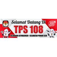 Review SPANDUK TPS PEMILU 2024 UKURAN 3X1 METER | Tokopedia