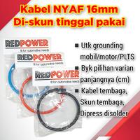 Review Kabel NYAF 16mm lengkap dengan skun vinil untuk grounding ground ...