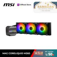 Review MSI MAG CORELIQUID M360 AIO Liquid Cooling 360mm CPU Cooler M 360 | Tokopedia