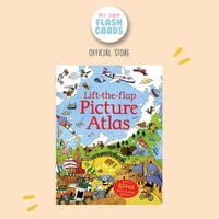 Review Usborne Picture Atlas Lift the Flap World Map Peta Dunia ...