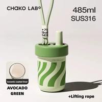 Review CHAKOLAB BOBO Vacuum Cup Insulated Thermos 485ml - Green | Tokopedia