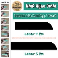 Review Lis Kayu Wall Moulding Dinding Lebar 4 - 5 Cm HMR ( MDF HIJAU ...