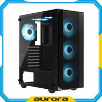 Review VenomRX Grom Black Free 4 Fan RGB Full ATX MATX M-ATX Mini-ITX ...