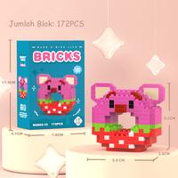 Review DIY Susun Balok Blok Mini Kartun Bricks Donat Disney Mainan ...