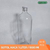 Review (ISI 10 PCS) BOTOL BENSIN 1 LITER / BOTOL KACA 1000 ml / BOTOL ...