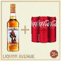 Review Captain Morgan Spiced Rum Gold 750 ML + 3 Can Coca-Cola (Coke ...