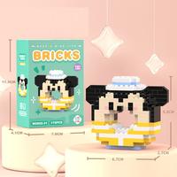 Review PART 2 NEW MODEL DONUT Bricks Mainan Balok Susun Kartun Mini ...