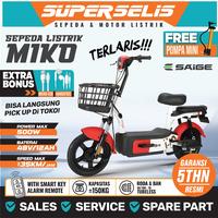 Jual Sepeda Listrik Saige Murah - Harga Terbaru Juni 2024