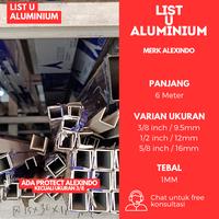 Jual List U Aluminium Terlengkap - Harga Murah Juni 2024 & Cicil 0%