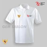 Review Kaos Kerah Polo Shirt HUT RI 79 Nusantara Baru Indonesia Maju ...