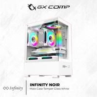 Review INFINITY NOIR White - Casing PC M-ATX / CPU PC Case Gaming Free ...