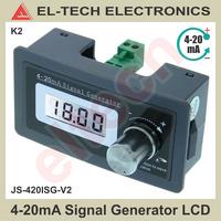 Review 4-20mA 4 20 mA Current Loop Signal Generator DC Transmitter LCD ...