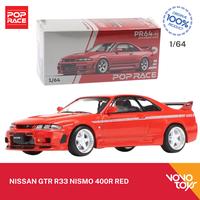 Review Poprace 1/64 Nissan Skyline GT-R R33 Nismo 400R RED Diecast ...