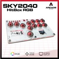 Review SKY2040 Arcade Stick Fighting Controller Hitbox Flatbox Joystick Multiplatform | Tokopedia