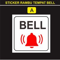 Review Stiker Vinyl Rambu Lokasi Bell / Rambu Bell Rumah / Sign Bell ...