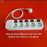 Review Stop kontak Mikotek 3 4 5 Lubang Switch On Off Masing Masing ...
