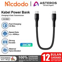 Review MCDODO Kabel Power Bank PD Type & C to Lightning Fast Charging 20cm - C to C 20CM | Tokopedia