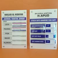 Jual Papan Informasi Terlengkap - Harga Murah Maret 2025