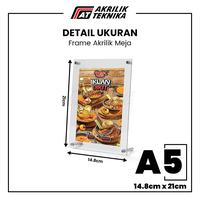 Review Standing Frame Bingkai Display Poster Akrilik Menu Meja - Ukuran ...