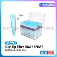 Review ONEMED - Micropipette Blue Tip DENGAN FILTER DNA / RNAse + Rack ...