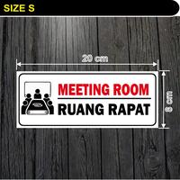 Review Stiker Vinyl Sign Meeting Room / Rambu Tulisan Ruang Meeting ...