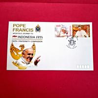 Review Prangko INDONESIA. SHP OFFICIAL KUNJUNGAN PAUS FRANSISKUS KE ...