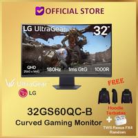 Review Monitor LG UltraGear 32GS60QC-B 32" QHD Curved Gaming Monitor ...