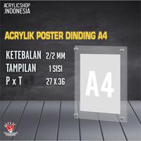 Review Acrylic Display Wall Frame Poster A4 / Bingkai Akrilik Poster ...