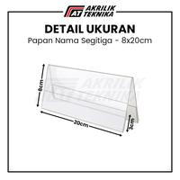 Review AKRILIK / ACRYLIC / DISPLAY MEJA NAMA PANITIA SEGITIGA NAMA ...