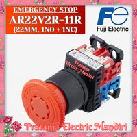 Review Emergency Stop AR22 V2R-11R Diameter 22mm FUJI ELECTRIC - AR22V2R-11R | Tokopedia