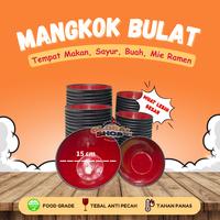 Review Tempat Makan MANGKOK PLASTIK MELAMIN Wadah Mie Ramen Sayur Sop ...