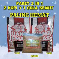 Review Beli 2 Kopi Hitam Uang Emas (2 x 1kg) GRATIS 1 btl Gula Semut ...