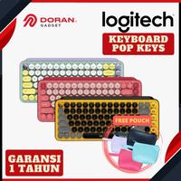 Review Logitech POP Keys Keyboard Wireless Mechanical Compact, Emoji ...