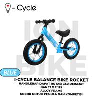 Review Push Bike ICycle Rocket Balance Bike Pushbike Sepeda Anak Keseimbangan - blue | Tokopedia