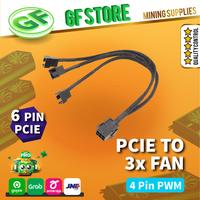 Review Adapter Fan PCIE 6 Pin to Fan (3 x 4 pin) ⚡ Fan Splitter PCIe 6 ...