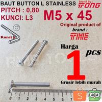 Jual Baut L Button M5 Terbaik - Harga Murah Juni 2024 & Cicil 0%