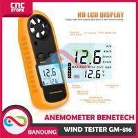 Review ANEMOMETER BENETECH GM816 ORI UKUR KECEPATAN ANGIN WIND TESTER ...