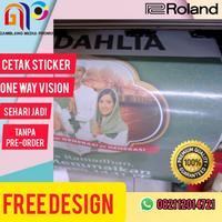 Jual Cetak Stiker One Way Terlengkap - Harga Grosir & Murah Mei 2024